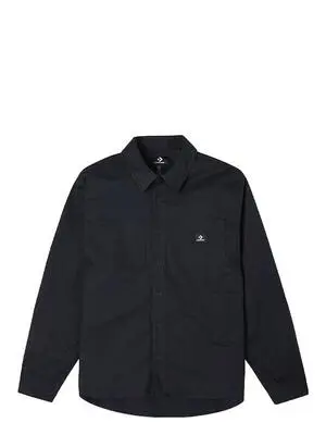 CONVERSE Carpenter Pocket Button Down Long Sleeve Shirt Asia Sizing - Black