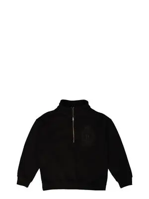 RAVE ON TREND Black Crest Half Zip