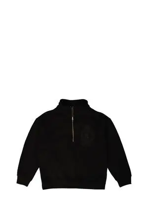 RAVE ON TREND Crest Half Zip - Black