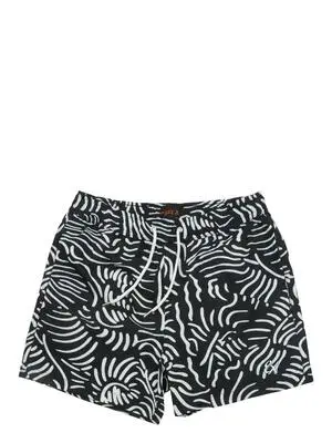 EIGHT X Outline Swim Trunks - Black