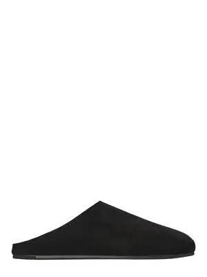 THE ROW Hudson Black Mule Slides Black