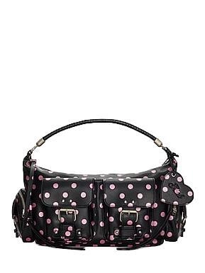 Pink Multi-pocket Shoulder Bag Print