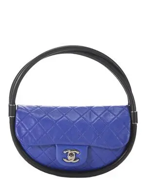 Chanel Quilted Lambskin Hula Hoop Bag - Blue