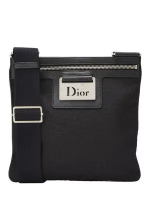 Dior Trotter Canvas Street Chic Crossbody Bag - Black