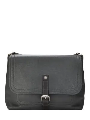 LOUIS VUITTON Utah Leather Omaha Messenger - Grey