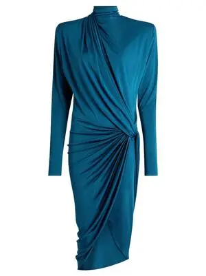 Balmain Draped Midi Dress - Multicolor