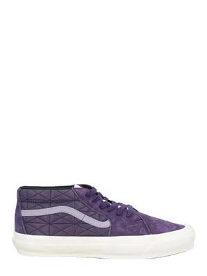 VANS Sneakers Size Leather, Textile Fibers - Purple