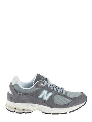 NEW BALANCE Woman Sneakers Lead Size 5 Leather, Textile Fibers Grey