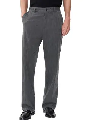 LES DEUX Herringbone Tailored Pants - Black