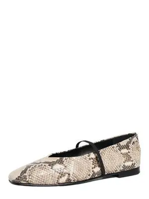 MARGAUX LONNBERG The Phoebe Flats - Natural Python Embossed