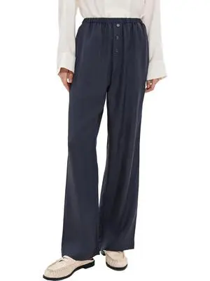 RÓHE Silk Relaxed Trousers - Night