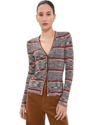 Veronica Beard Calliope Cardigan - Rust Multi