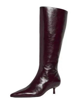Simkhai Janine Knee High Leather Boots - Fig