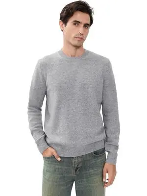 Guest In Residence Allday Cashmere Crew Sweater - Heather Grey