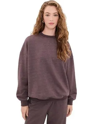 Year Of Ours Crew Neck Sweatshirt - Maroon