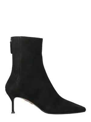 AQUAZZURA Suede Saint Honore Ankle Boots 65 - Black