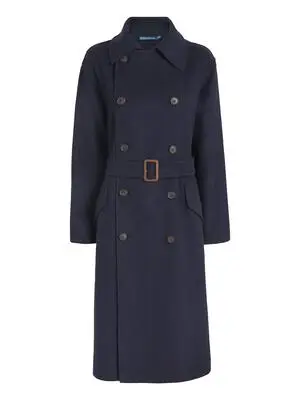 Polo Ralph Lauren Cashmere Trench Coat - Navy