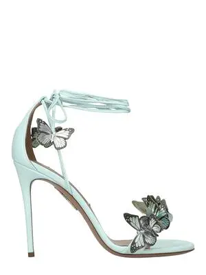 AQUAZZURA Papillon Heeled Sandals 105 - Blue