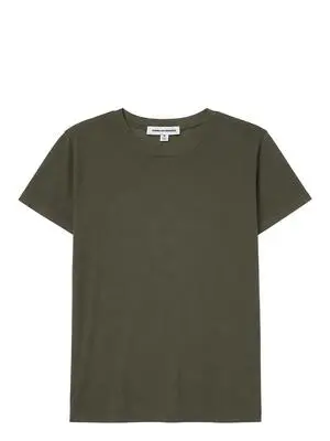 NOEND Supima Cotton Crew Neck Tee In Military - Green