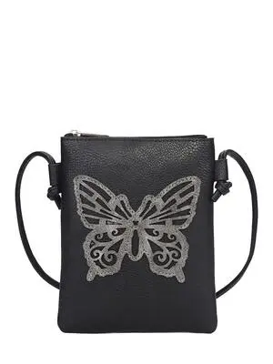 MKF COLLECTION BY MIA K. Silver / Black Skyli Crossbody Bag - Silver Silver