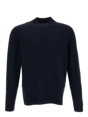 DRUMOHR Maglione Girocollo Rasato Tubico - Blu