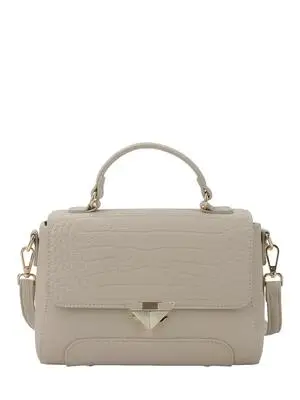 MKF COLLECTION BY MIA K. Neutrals Saphira Shoulder Bag Taupe - Black/yellow