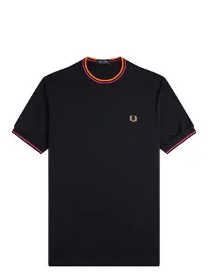 Fred Perry Twin Tipped Tennis T-shirt - Black