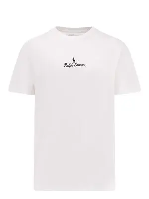 Polo Ralph Lauren Logo Embroidered Crewneck T-shirt - White