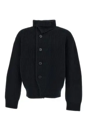 Dries Van Noten CARDIGAN IN LANA MARINO M.K. Nero