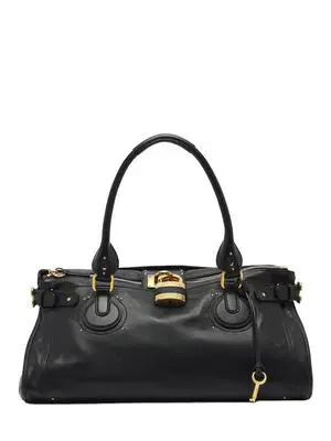 Chloé Paddington Xl Leather Shoulder Bag - Black