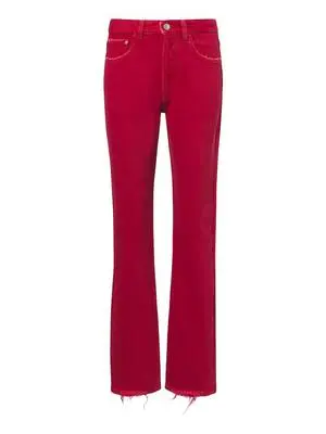 Isabel Marant Étoile Daya Distressed Slim Jeans - Red