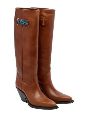 CHLOÉ Chloé Azelan Leather Knee-high Boots