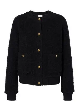 Moncler Bouclé Cardigan - Black