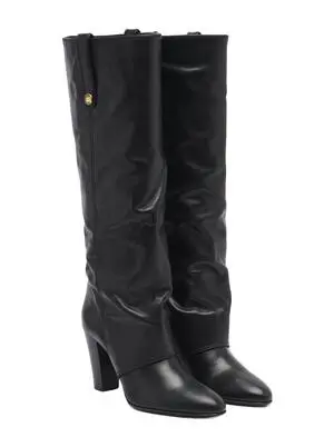 Chloé Anouk Leather Knee-high Boots - Black