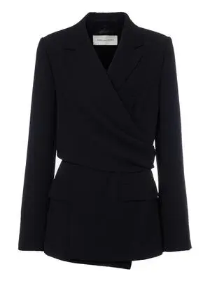 Dries Van Noten Draped Jacket - Black