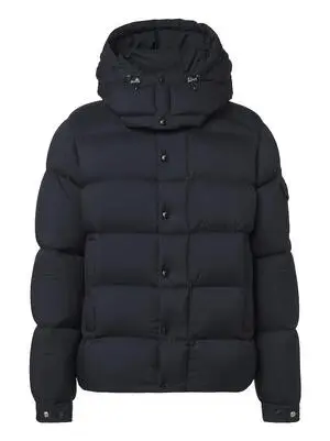 Moncler Maya 70 Hooded Down Jacket Blue