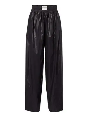 Givenchy Logo Wide-leg Pants - Black