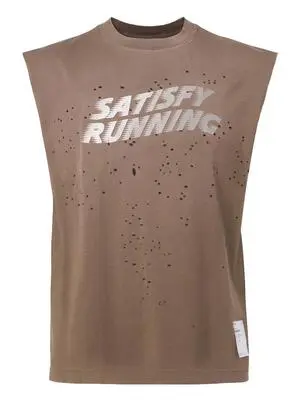 Satisfy Mothtech™ Printed Cotton Tank Top - Brown