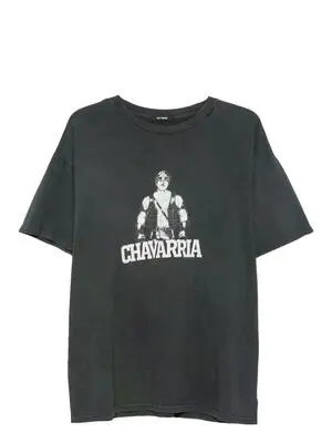 WILLY CHAVARRIA Leather Daddy Easy Graphic-print T-shirt - Grey