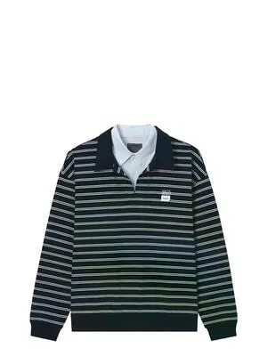MUSIUM DIV. Striped Layered-effect Sweatshirt