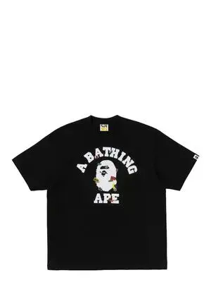 A BATHING APE Logo-print Short-sleeve T-shirt Black