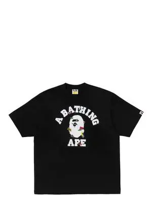 A BATHING APE Logo-print Short-sleeve T-shirt - Black