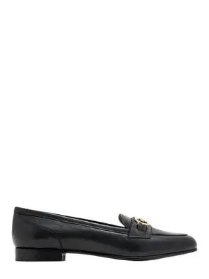 FERRAGAMO Gancini Ornament Moccasins - Black