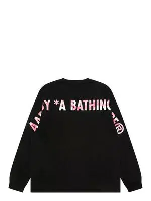 AAPE BY *A BATHING APE Camo-print Logo T-shirt - Black