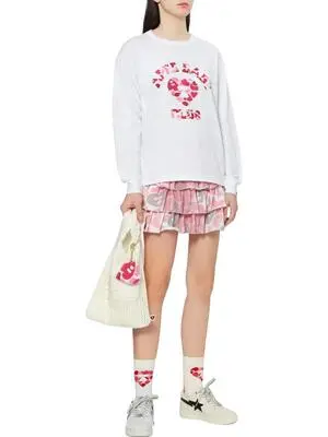 AAPE BY *A BATHING APE Camouflage-print Tiered Mini Skirt - Pink