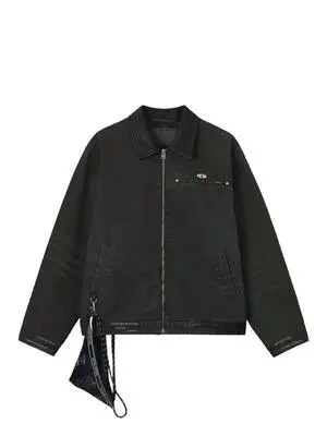 MUSIUM DIV. Logo-patch Zip-up Jacket - Grey