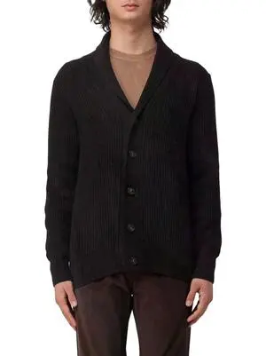 BROOKSFIELD Button-down Shawl-collar Cardigan - Brown