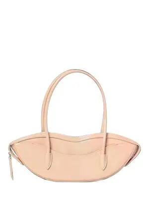 Fiorucci Lips Patent-finish Shoulder Bag - Neutrals