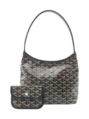 Goyard 2000-2026 Mini Goyardine Boheme Hobo Shoulder Bag - Black