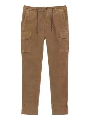 MASON'S Corduroy Drawstring Cargo Trousers - Neutrals